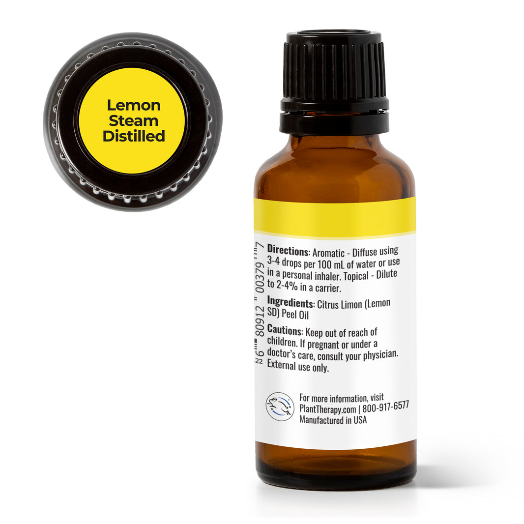 Lemon Steam Distilled Essential Oil – Plant Therapy