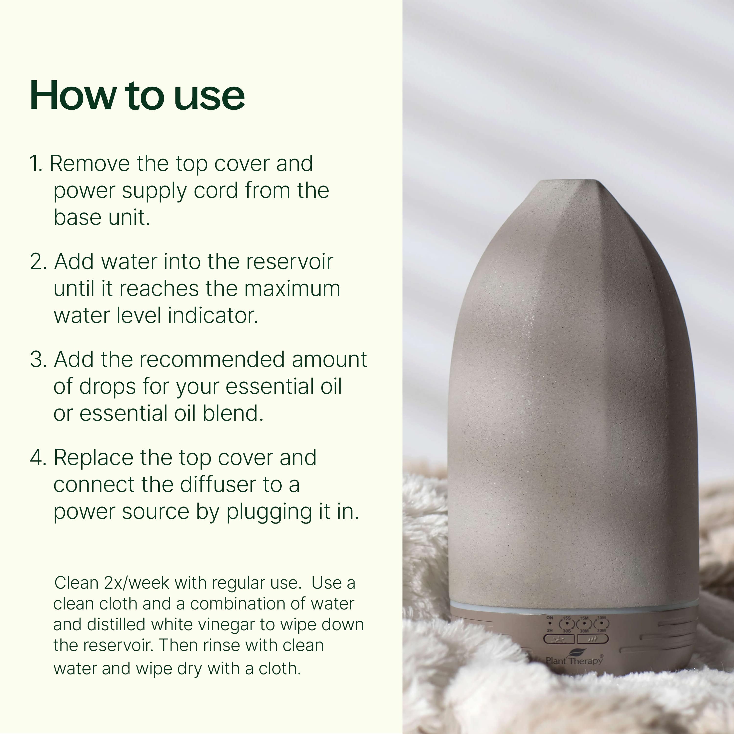 Metro Stone Diffuser- Gray – Plant Therapy