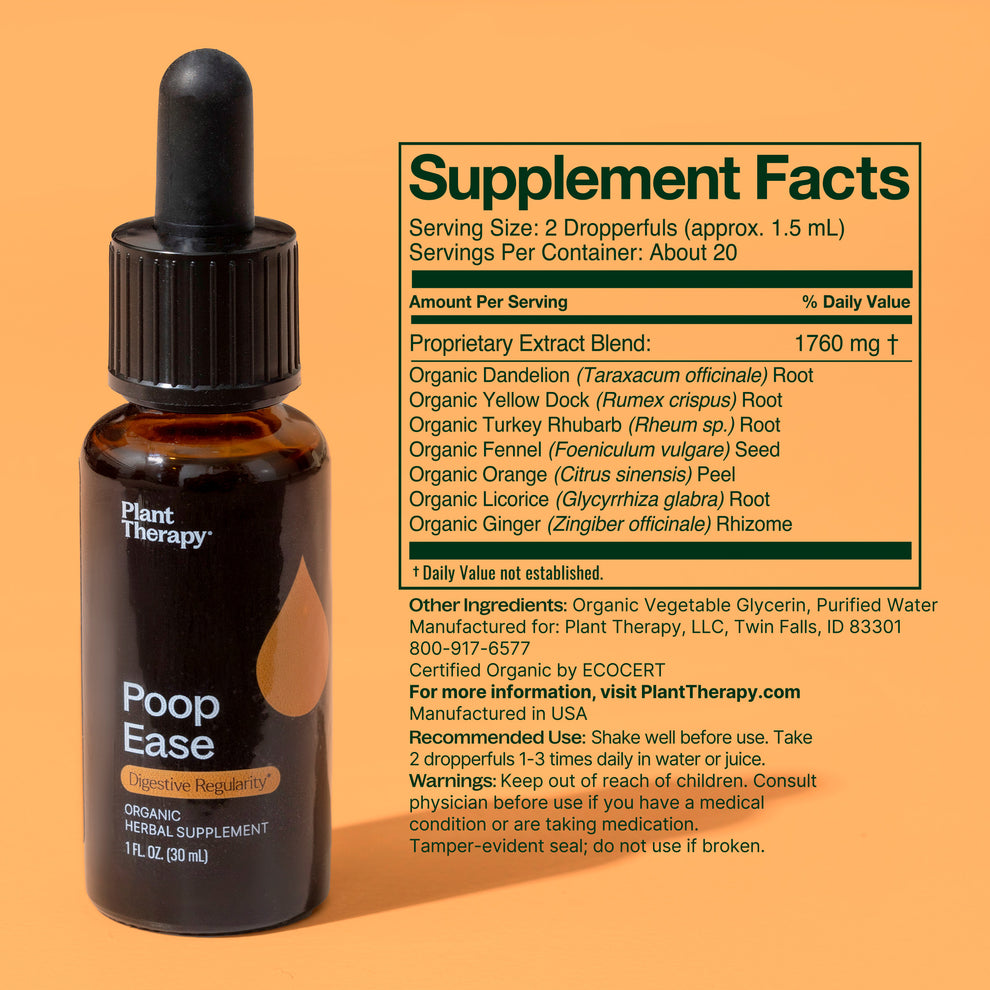 PoopEase Organic Herbal Supplement – Plant Therapy