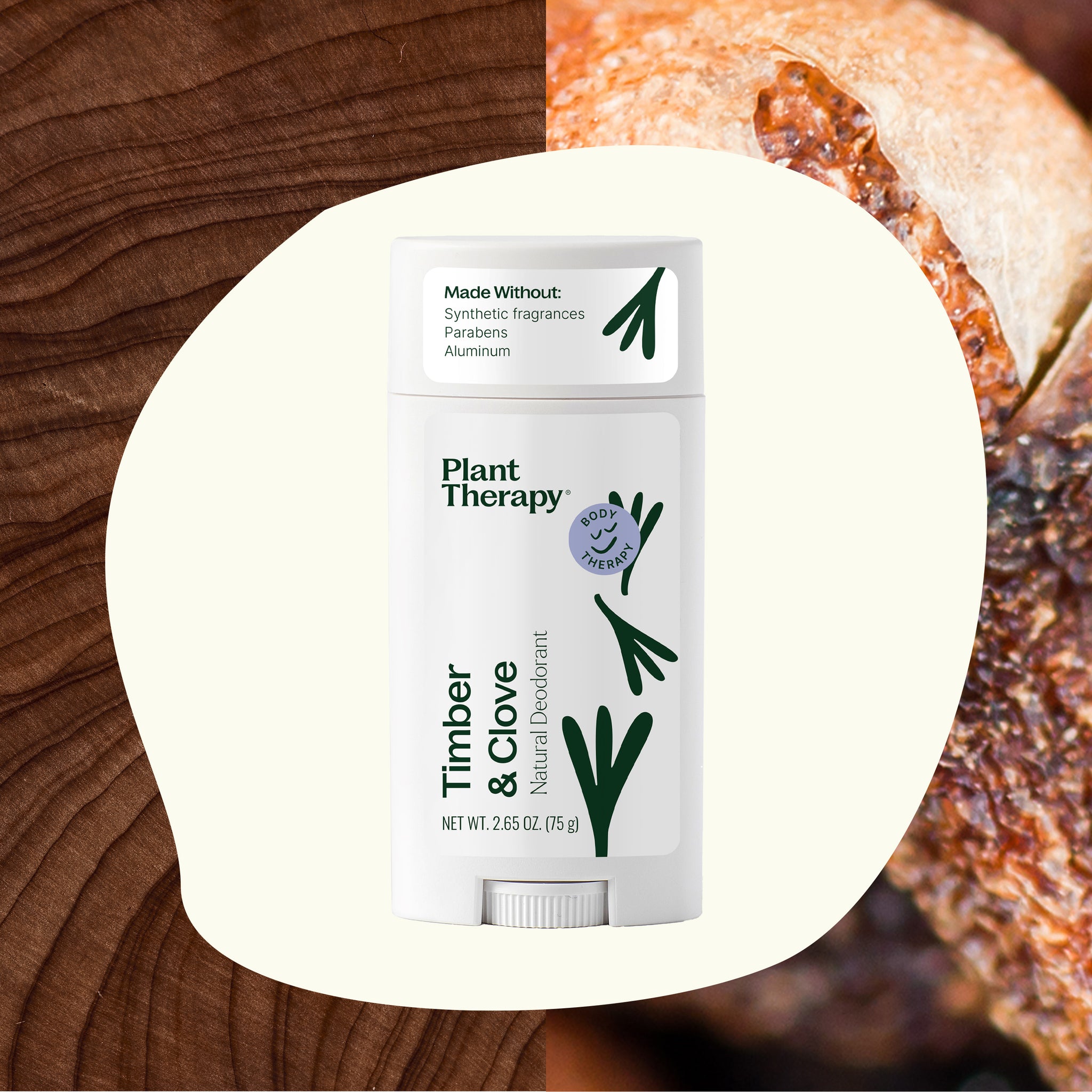 Timber & Clove Natural Deodorant – Plant Therapy
