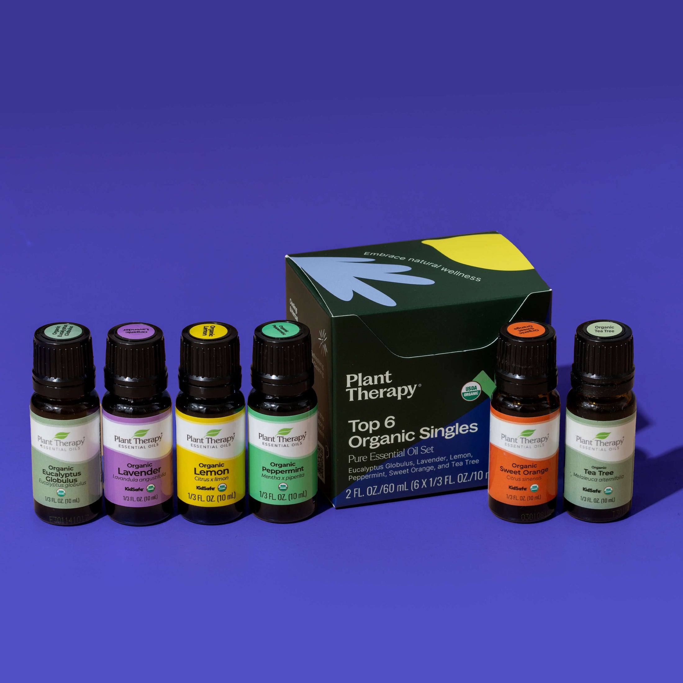 Top 6 Organic Singles Essential Oil Set – Plant Therapy