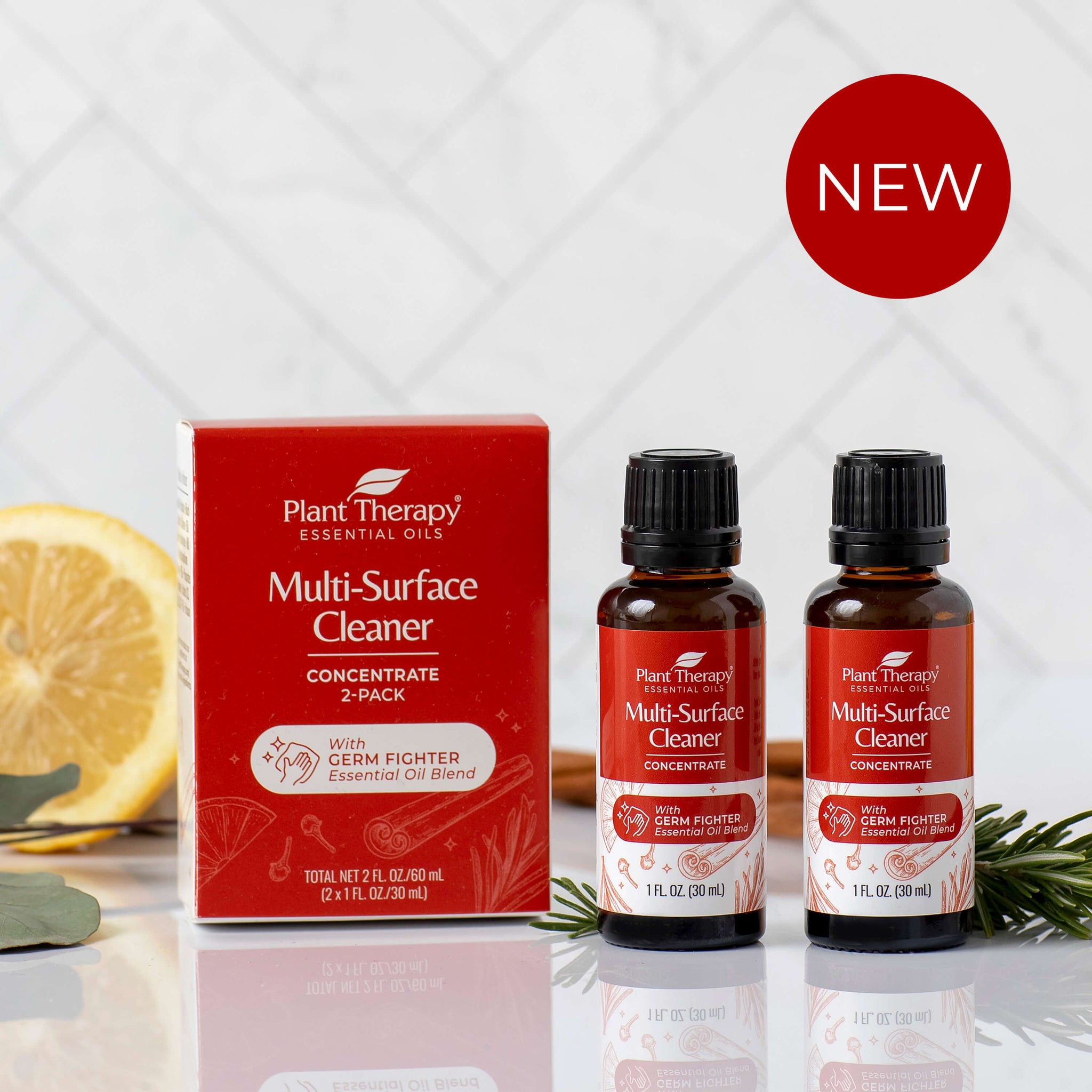 Germ Fighter Multi-Surface Cleaner Concentrate 30 mL 2 pack – Plant Therapy